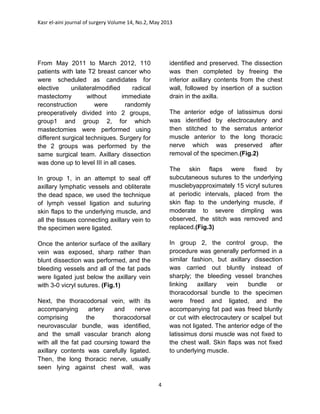 Impact of dead space closure and lymph vessel ligation during MRM on ...