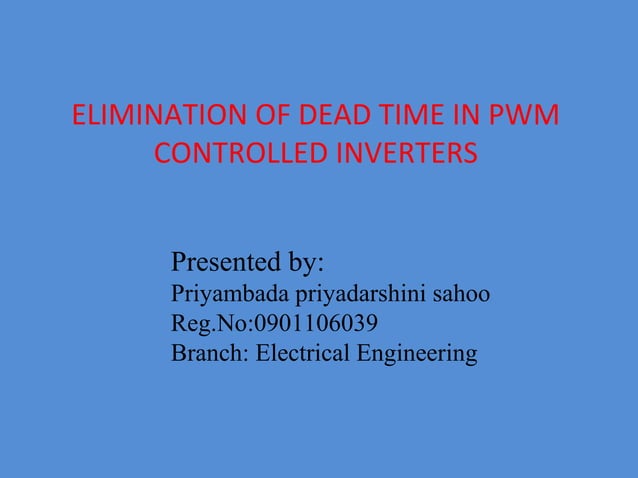 Dead time pwm | PPT