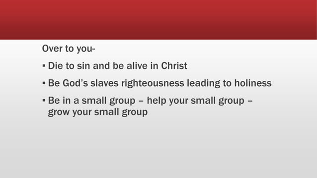 Dead to Sin, Alive in Christ | PPTX