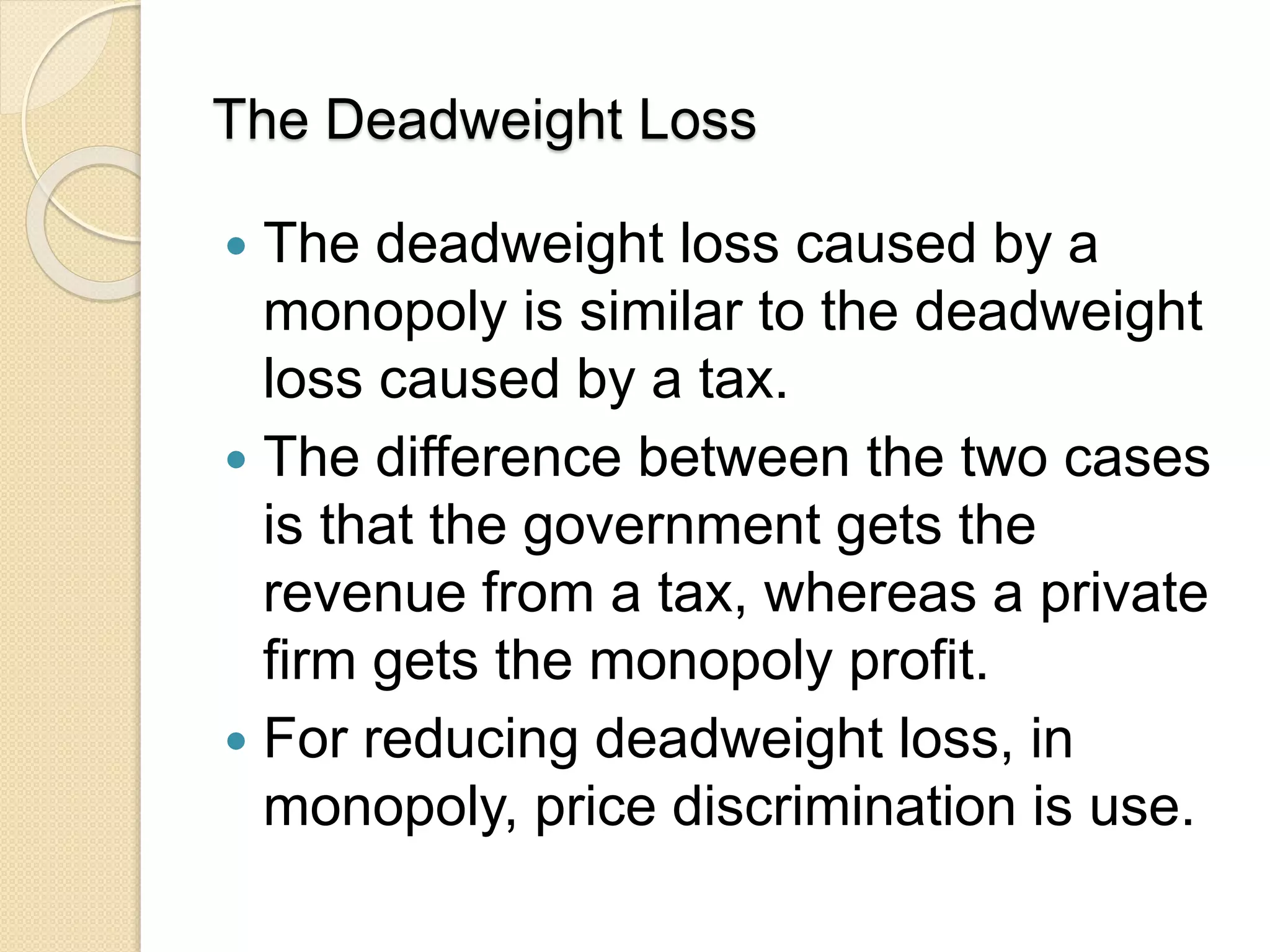 Dead weight loss | PPTX