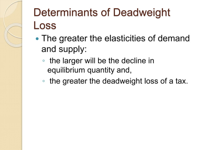 Dead weight loss | PPTX