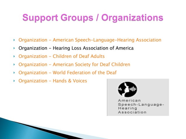 Deaf And Hard Of Hearing | PPT