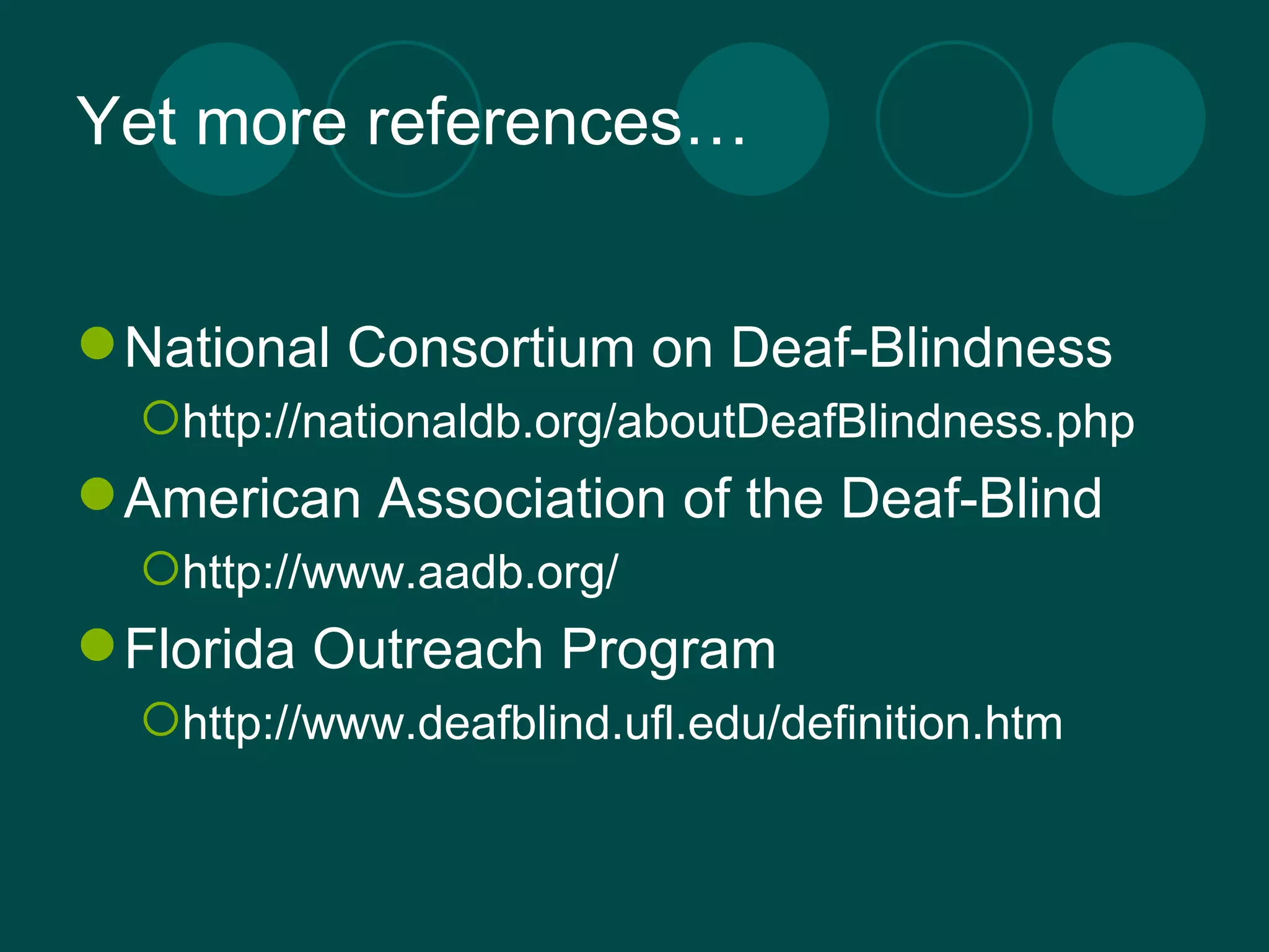 Deaf & Blind | PPT