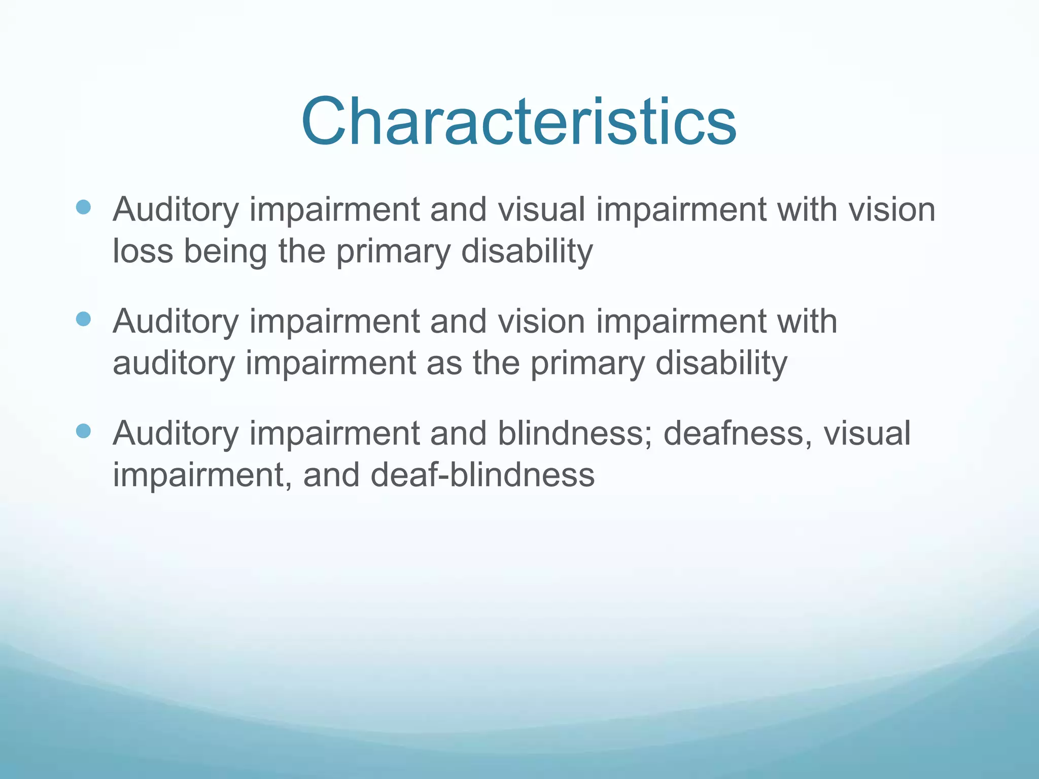 Deaf-Blindness | PPTX