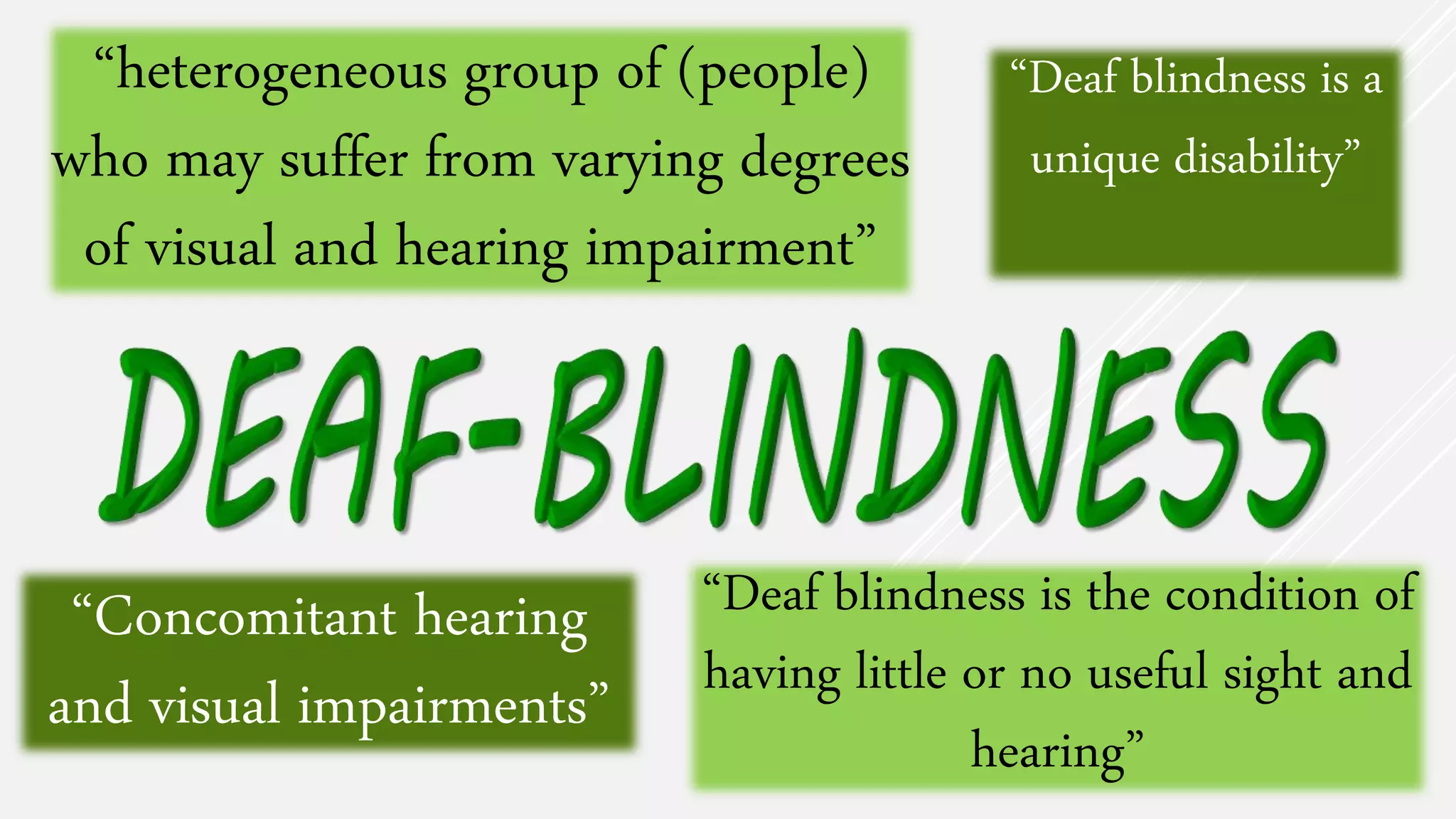 Deaf blindness | PPTX