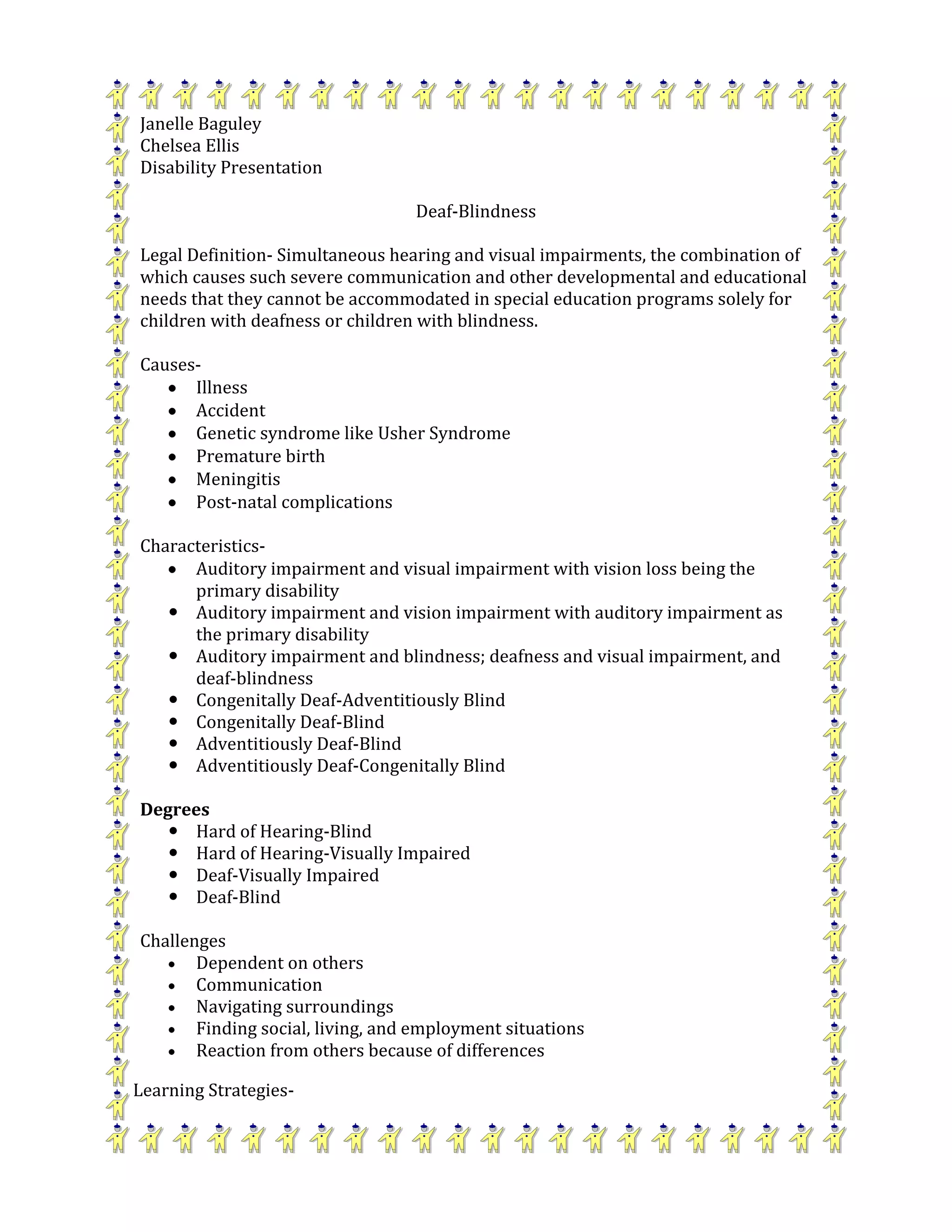 Deaf blindness[1] | PDF