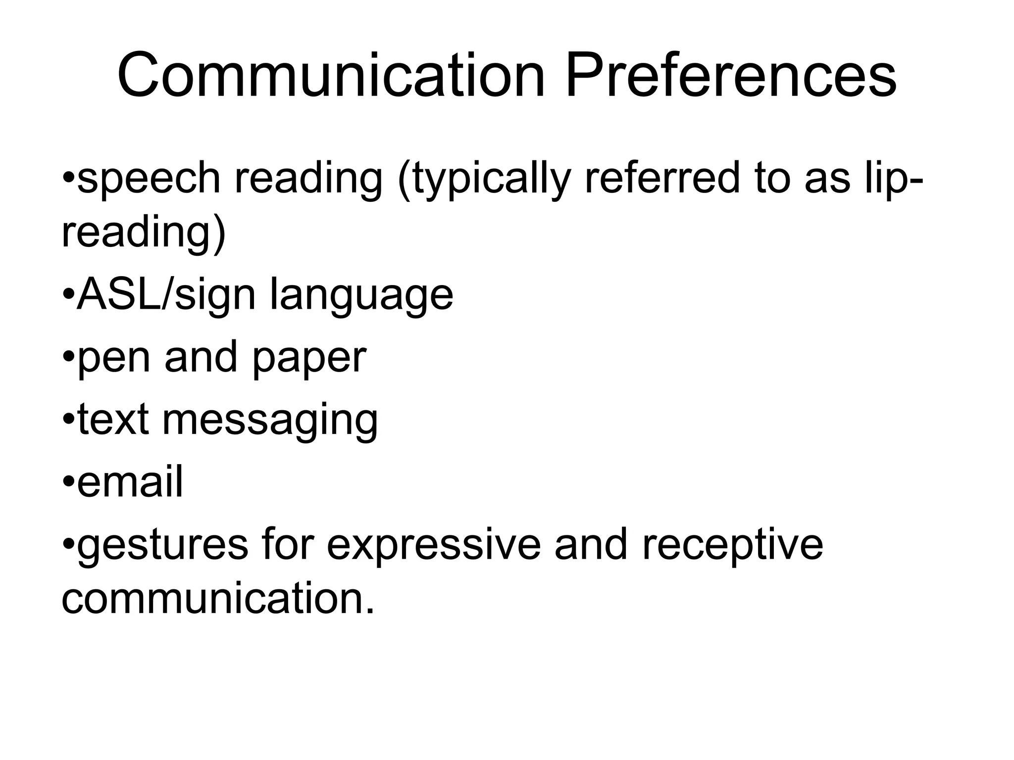 Deaf Communication | PPT