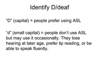 Deaf Communication | PPT