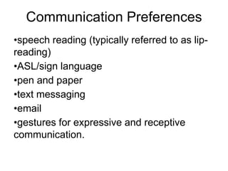 Deaf Communication | PPT