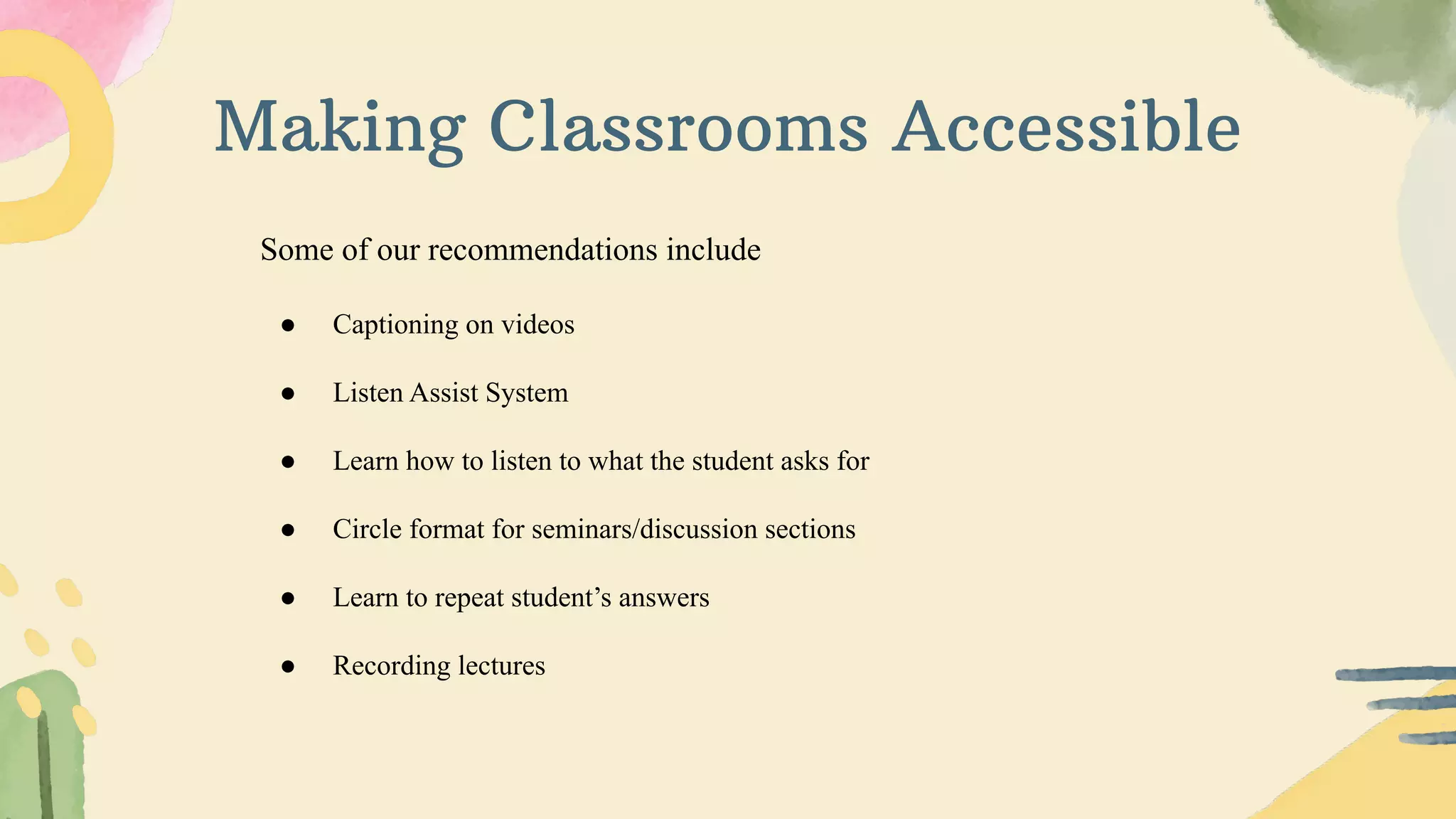 Deaf Cultural Competency and Accessibility in the Classroom ...