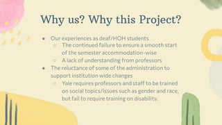 Deaf Cultural Competency and Accessibility in the Classroom ...