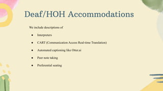 Deaf Cultural Competency and Accessibility in the Classroom ...