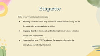 Deaf Cultural Competency and Accessibility in the Classroom ...