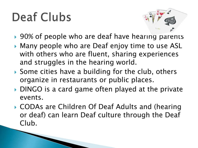 Deaf culture | PPTX | Ear, Nose and Throat Conditions | Diseases and ...