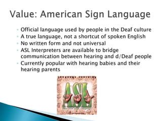 Deaf culture | PPTX
