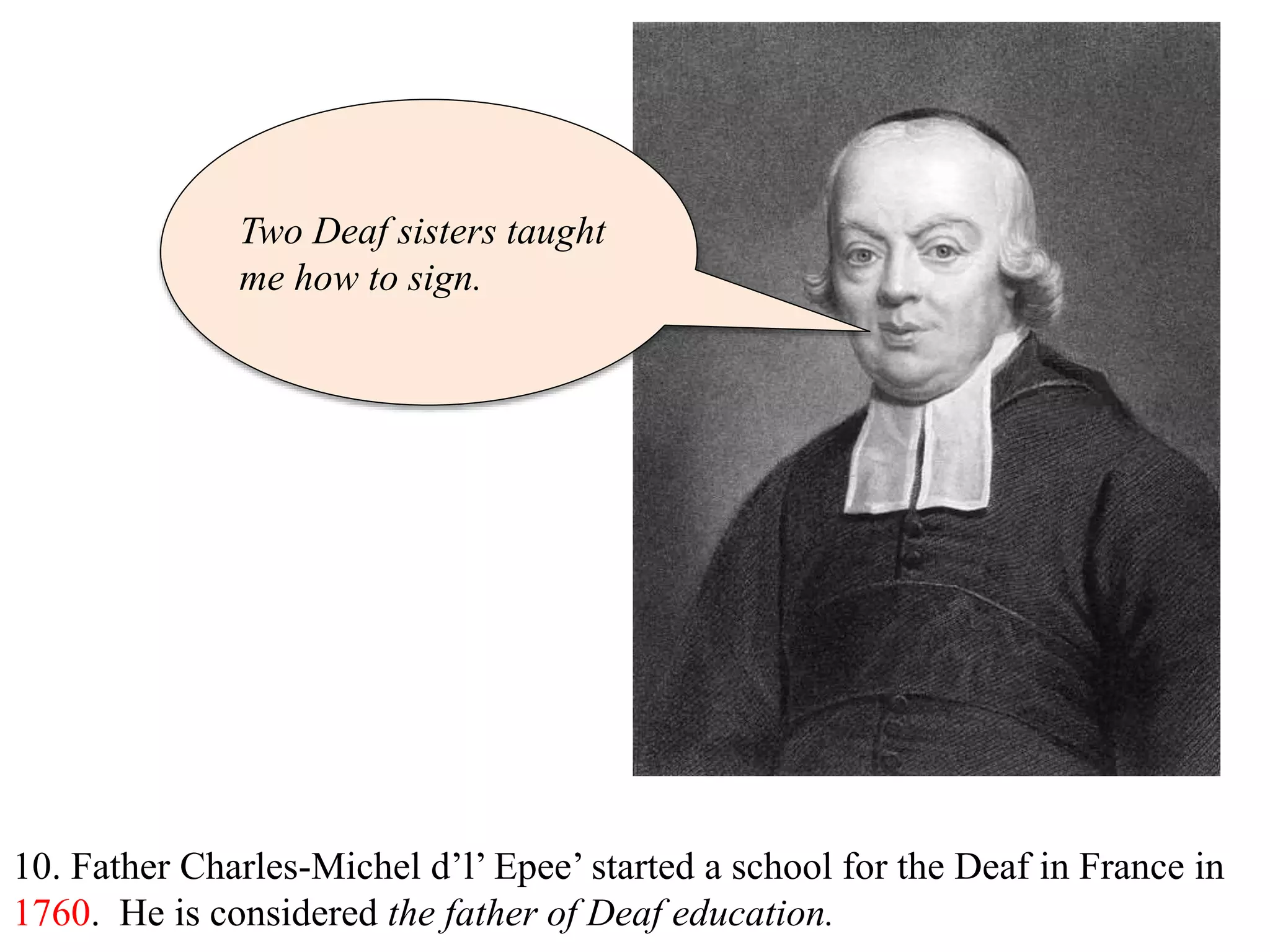 ASL -Deaf history timeline | PPTX