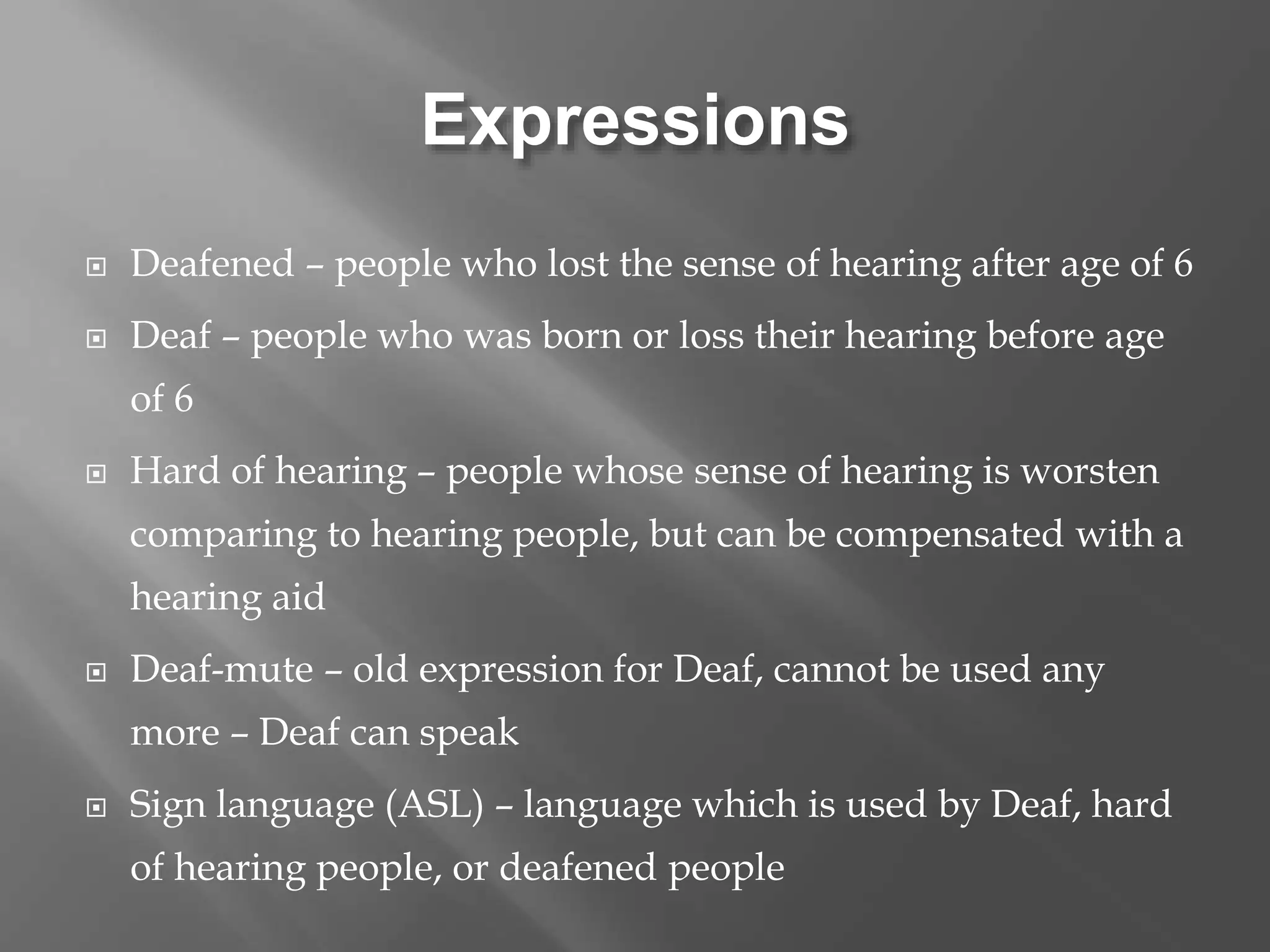 Presentation about the book Deaf in America | PPTX