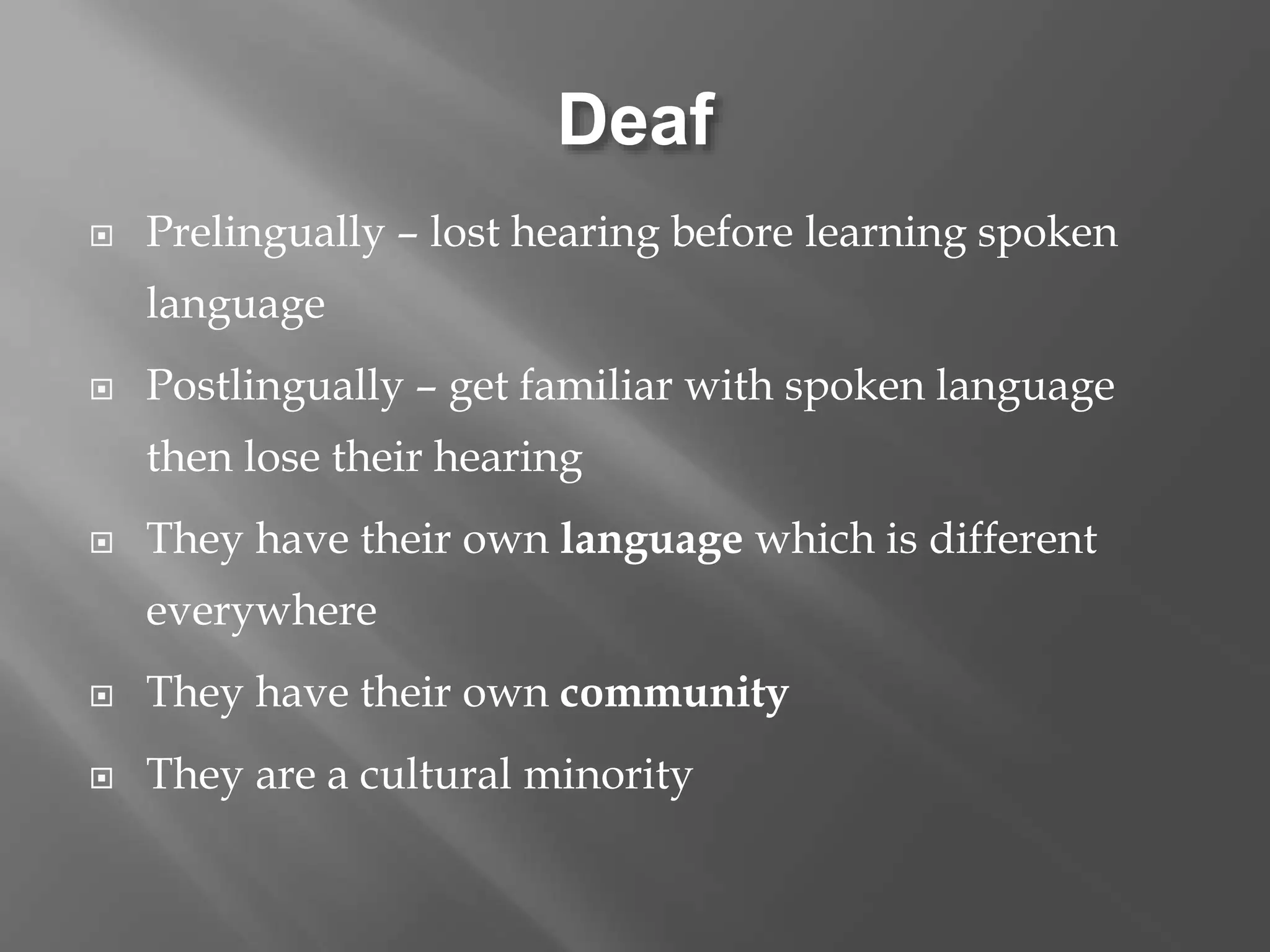 Presentation about the book Deaf in America | PPTX