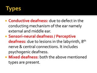 Deafness | PPTX | Digital Audio | Computer Software and Applications