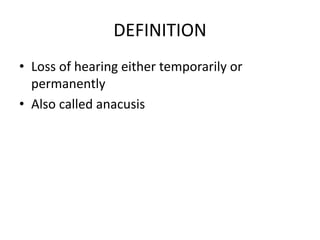 Deafness | PPTX