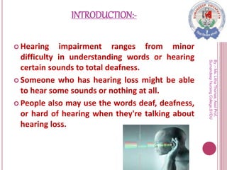 Deafness | PPTX