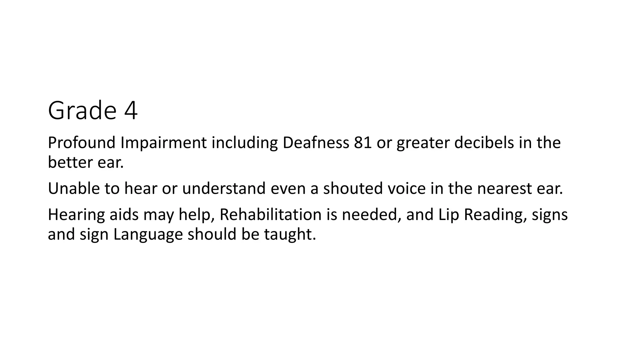 Deafness and Hearing Impairment presentation | PPTX