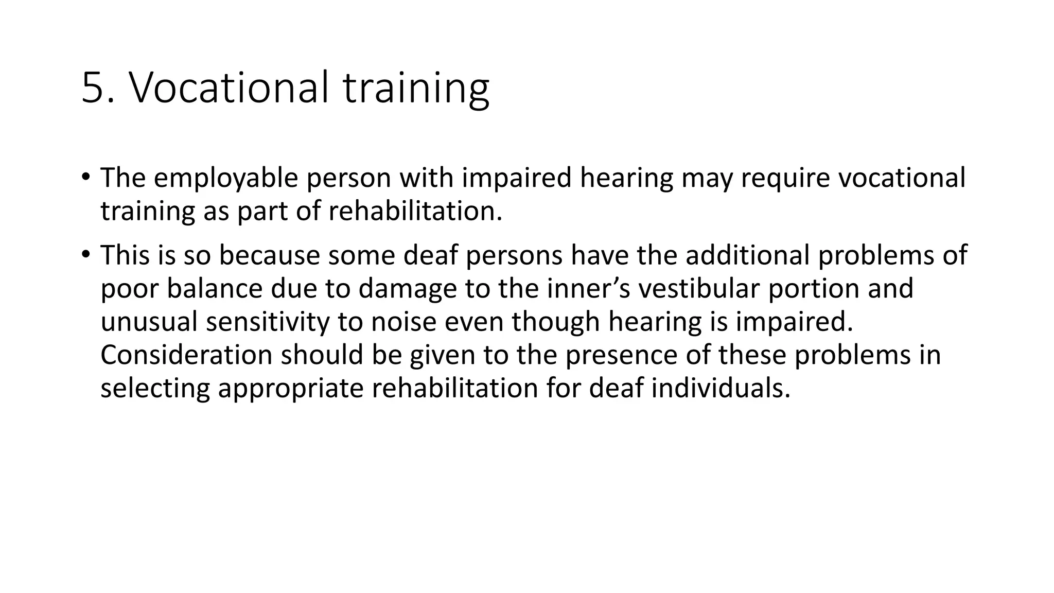 Deafness and Hearing Impairment presentation | PPTX
