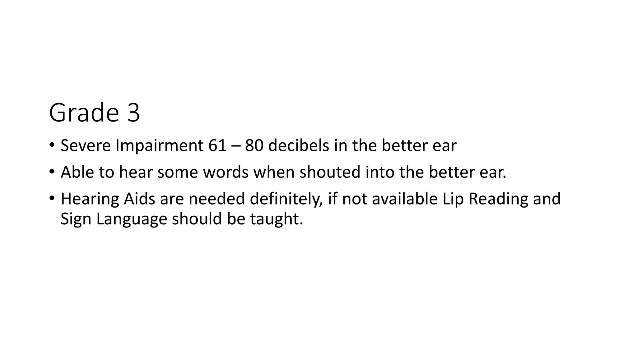 Deafness and Hearing Impairment presentation | PPTX
