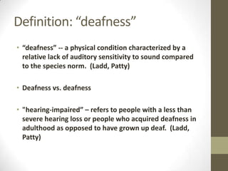 Deaf powerpoint | PPTX