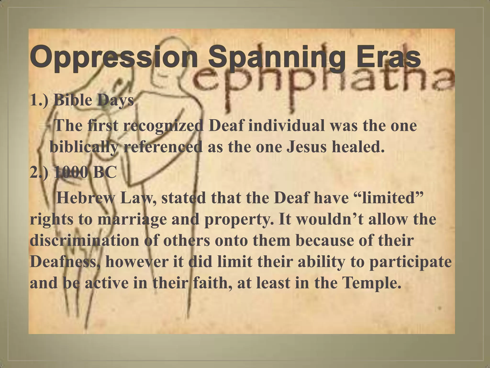 Deaf trials of oppression and discrimination PPT Danielle Devery | PPTX ...