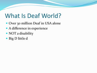 Deaf world power | PPTX