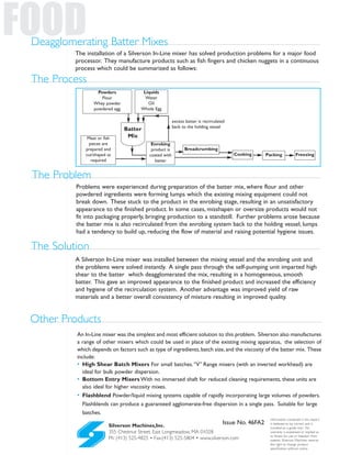 Food Industry - Deagglomerating Batter Mixes | PDF | Home Appliances ...