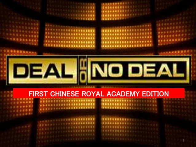 Deal or No Deal Classroom Game on Subject-Verb Agreement | PPTX