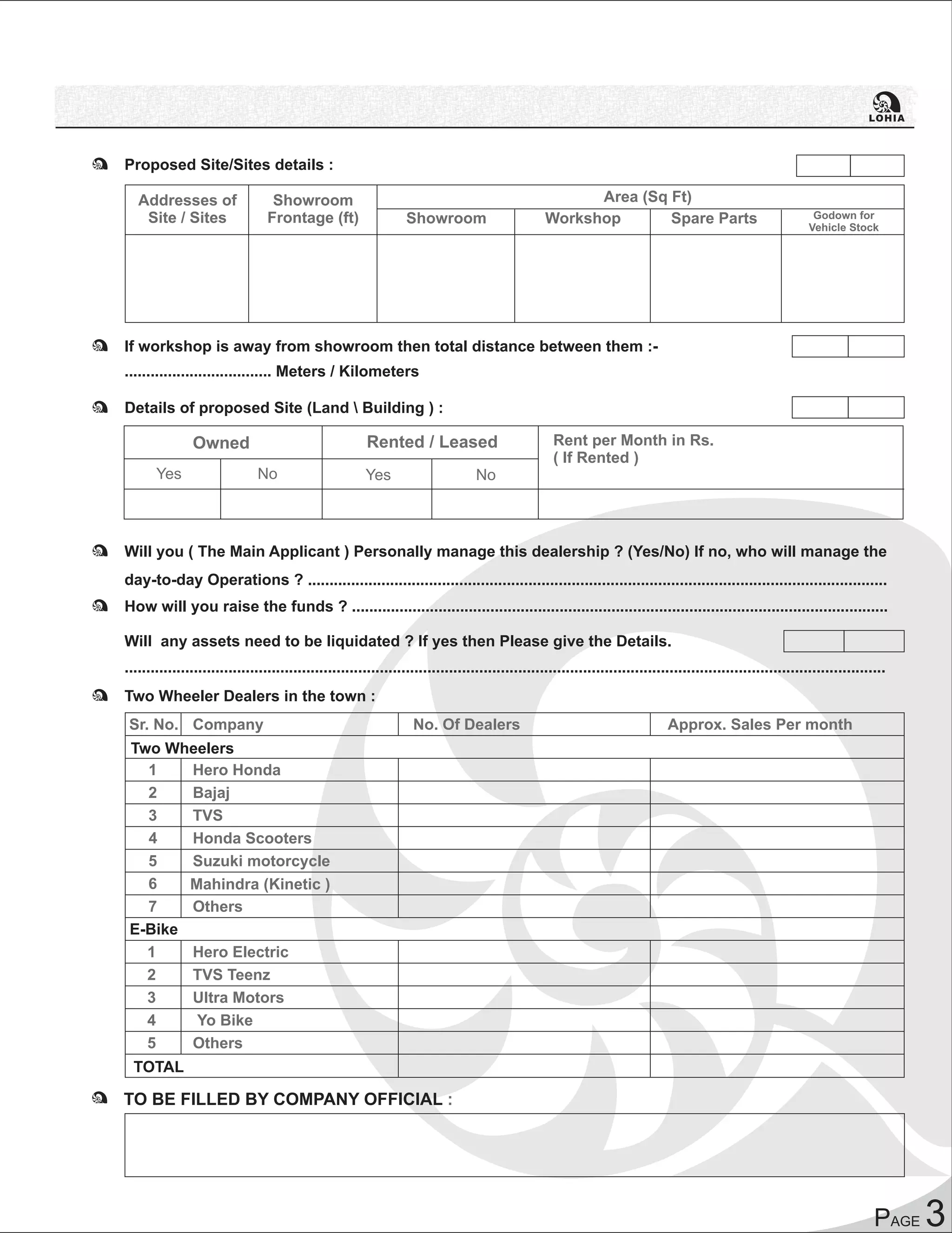 Dealership form lohiya | PPT