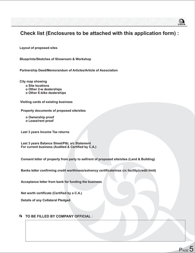 Dealership form lohiya | PPT