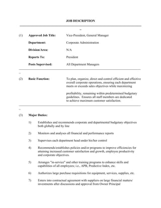 Dealership job descriptions1 | DOC