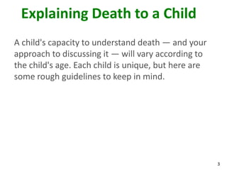 Dealing with death and loss | PPT