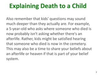 Dealing with death and loss | PPT