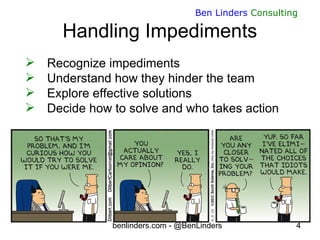 Dealing effectively with impediments - Agile Management Congress 2019 ...