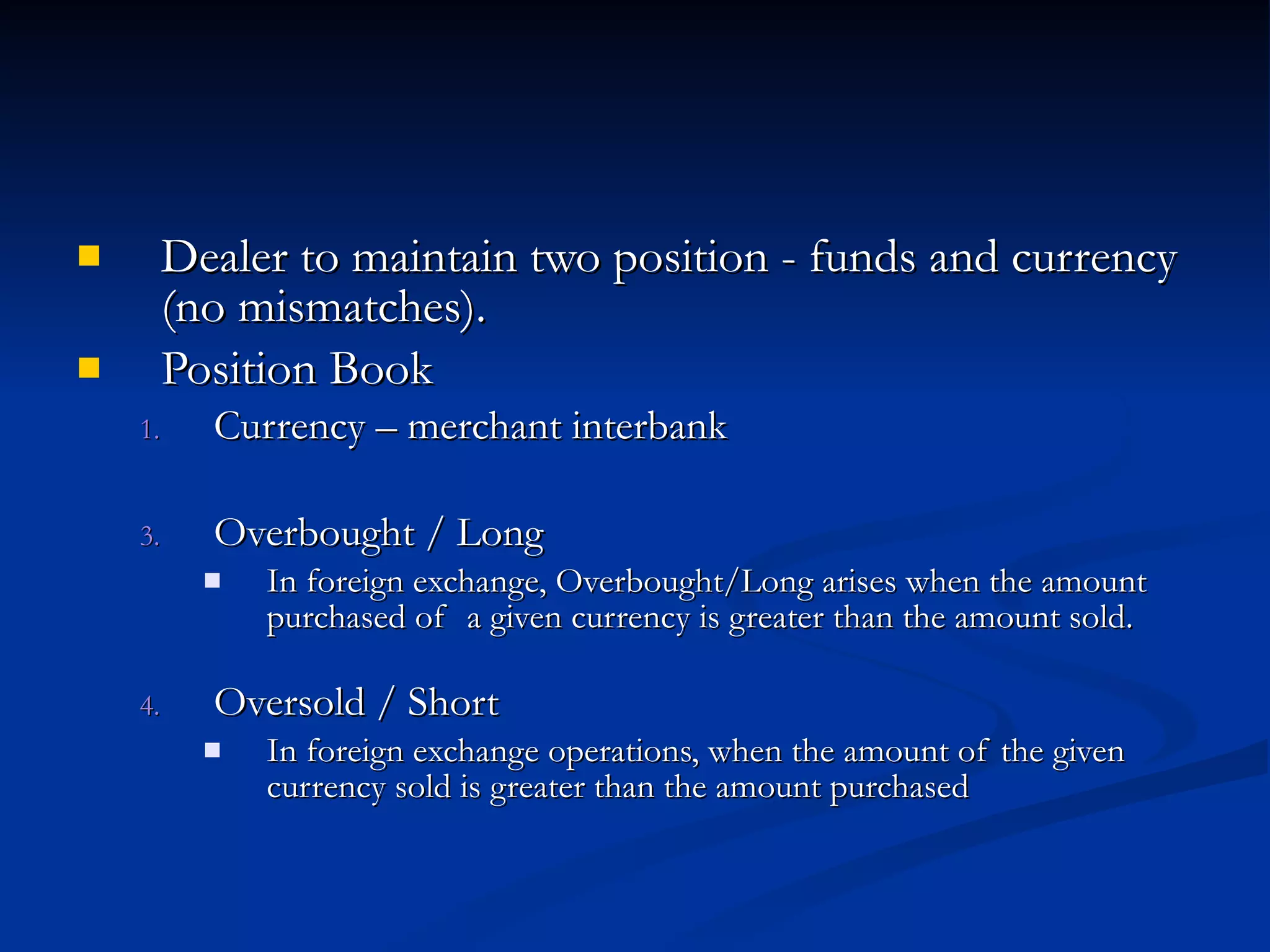 Dealing room operations | PPT