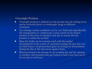 Dealing room operations | PPT