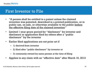 Dealing Strategically with the America Invents Act | PDF