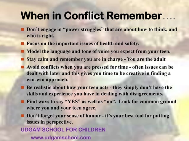 Dealing with teenagers | PPTX