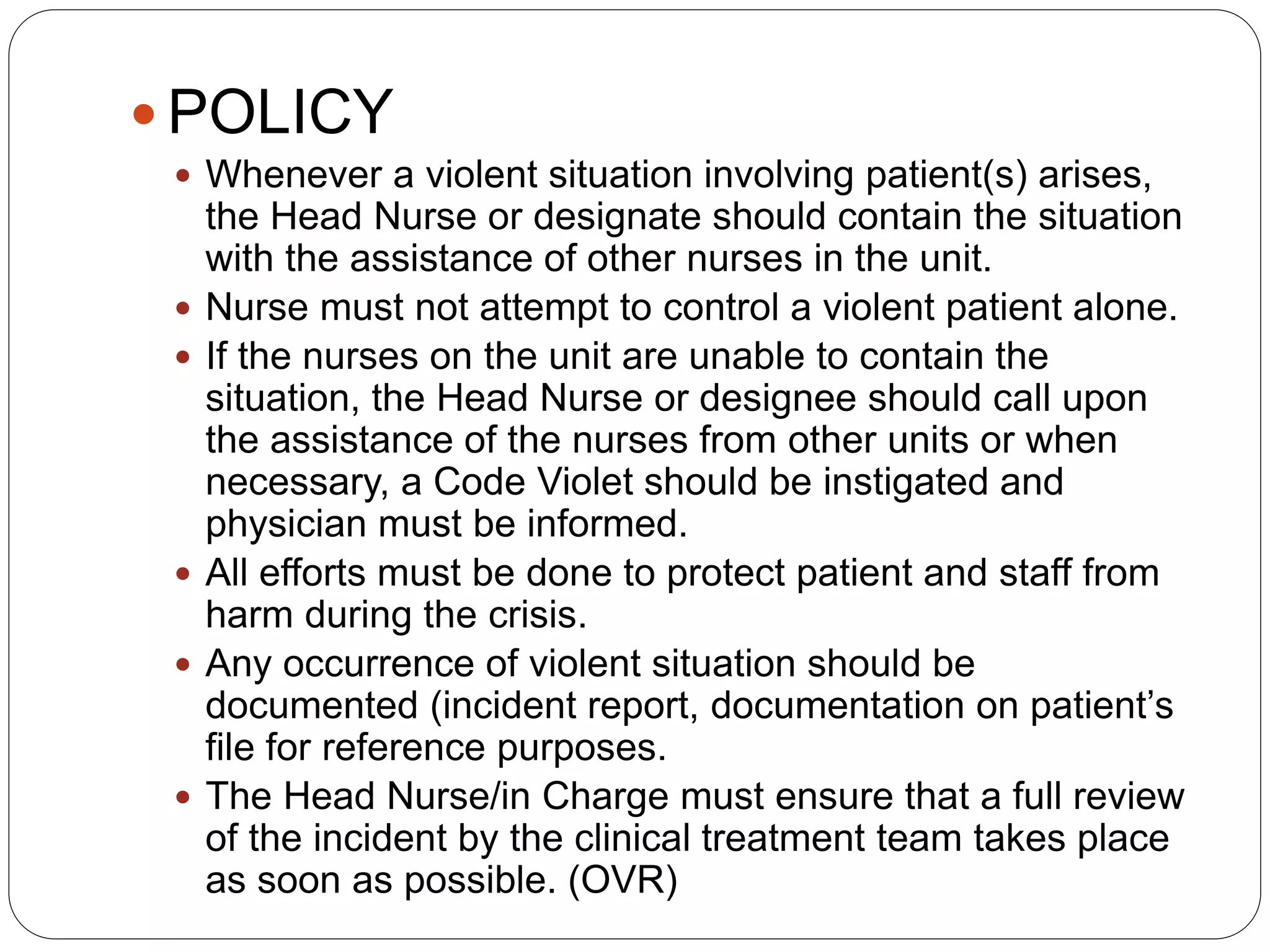 Dealing with aggressive behaviors | PPTX