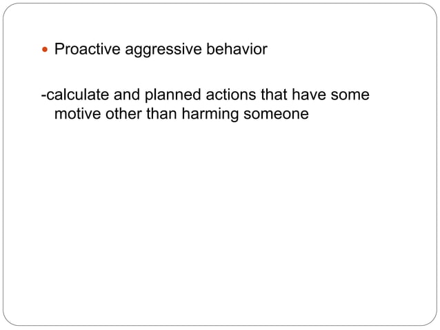 Dealing with aggressive behaviors | PPTX