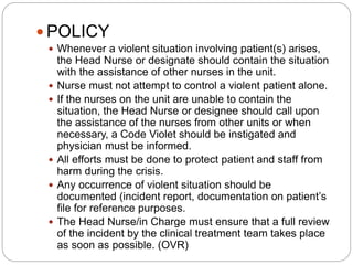 Dealing with aggressive behaviors | PPTX