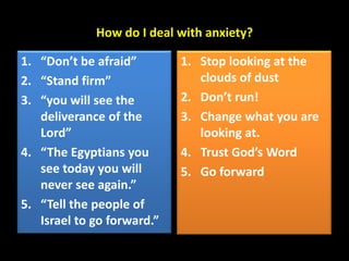 Dealing with anxiety | PPT