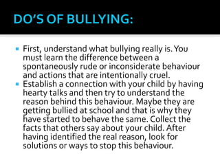 Dealing with bullies do's & don'ts | PPT | Free Download