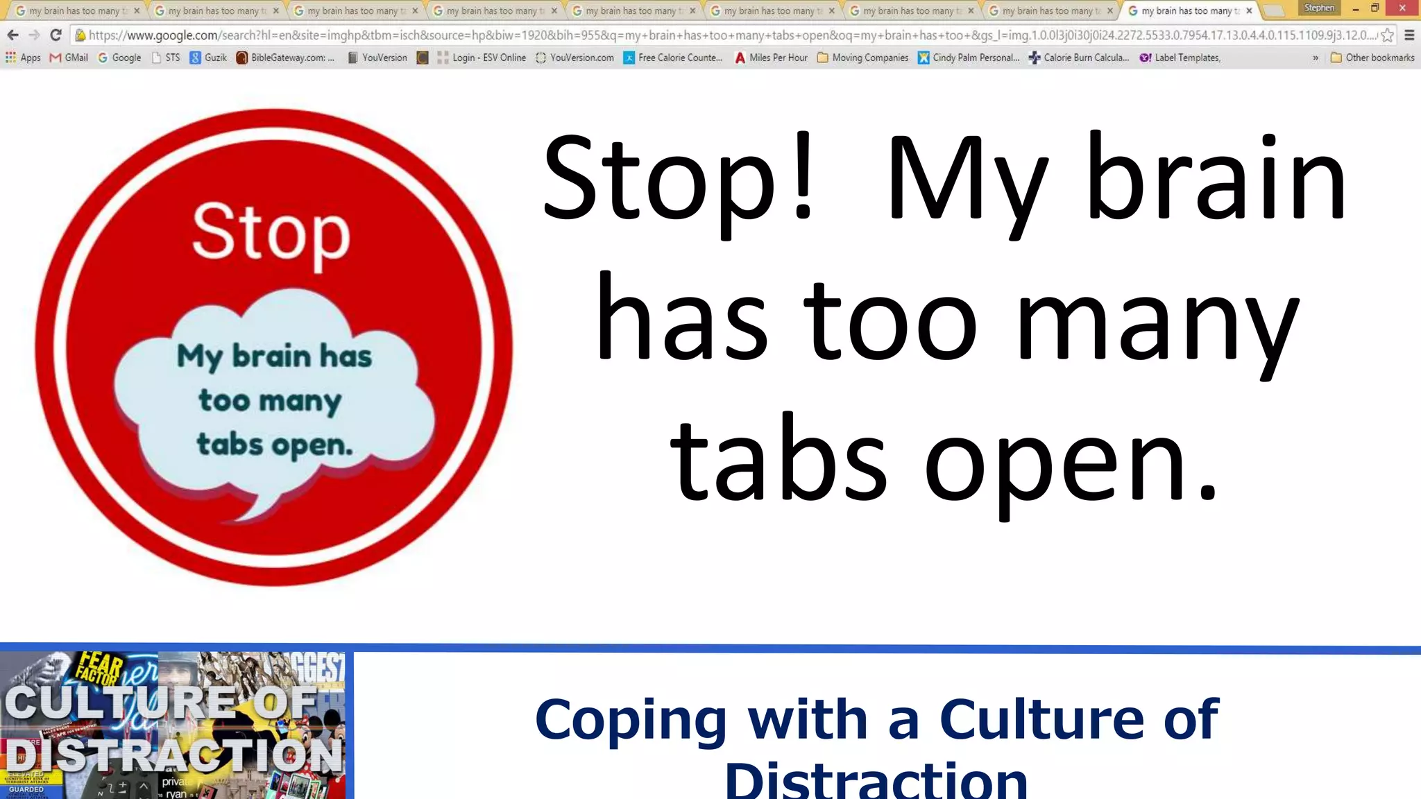 Coping with a Culture of Distraction | PPTX