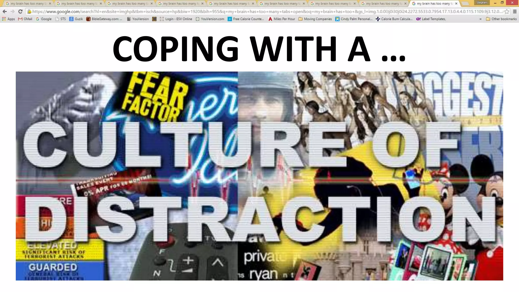 Coping with a Culture of Distraction | PPT